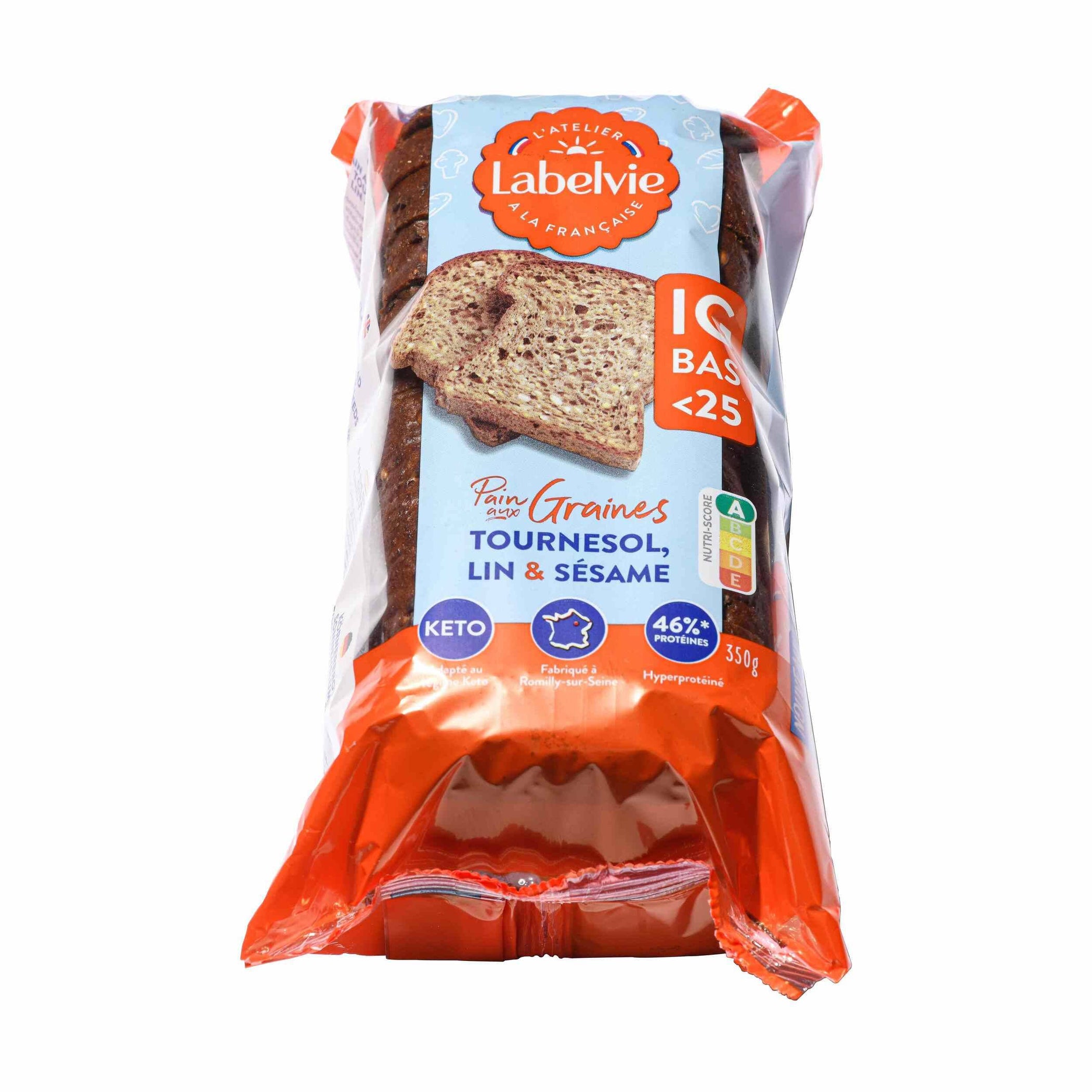 Pain keto tranché aux graines Labelvie